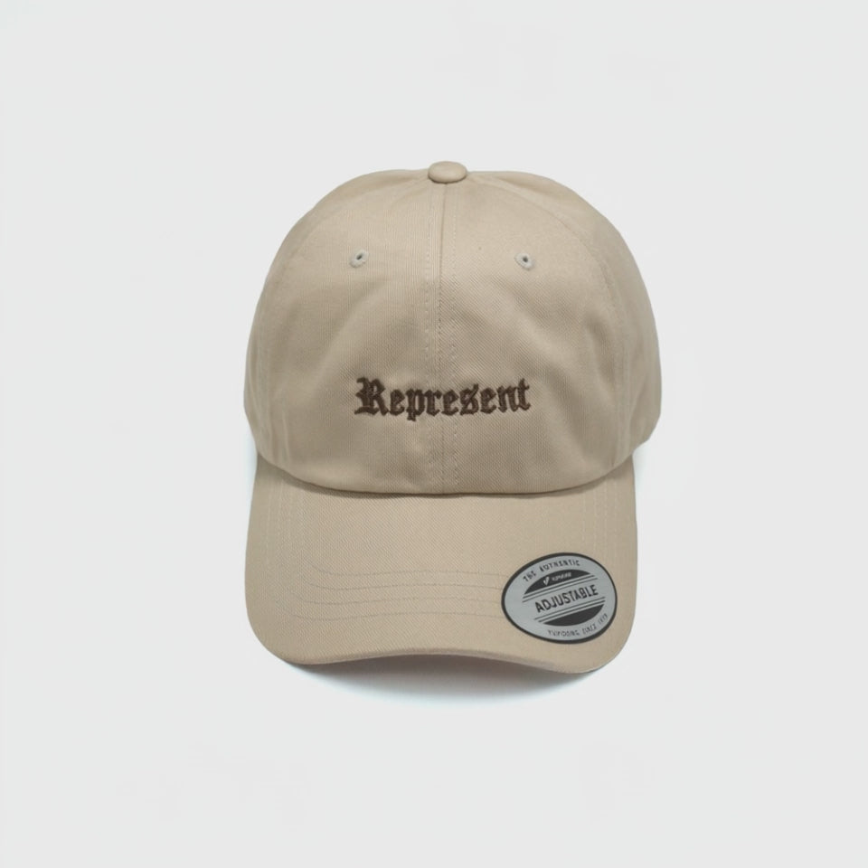 OG Classic Logo Dad Hat [SANDSTONE] – Represent Ltd.™